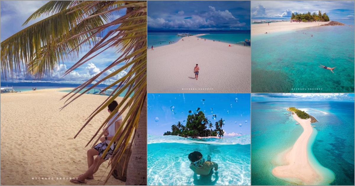 Experience the pure white sand and crystal clear waters of Kalanggaman ...